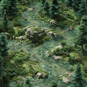 10 Swamp Battle Maps 2, Dnd Battle Map, Pathfinder, D&D, Battlemap ...