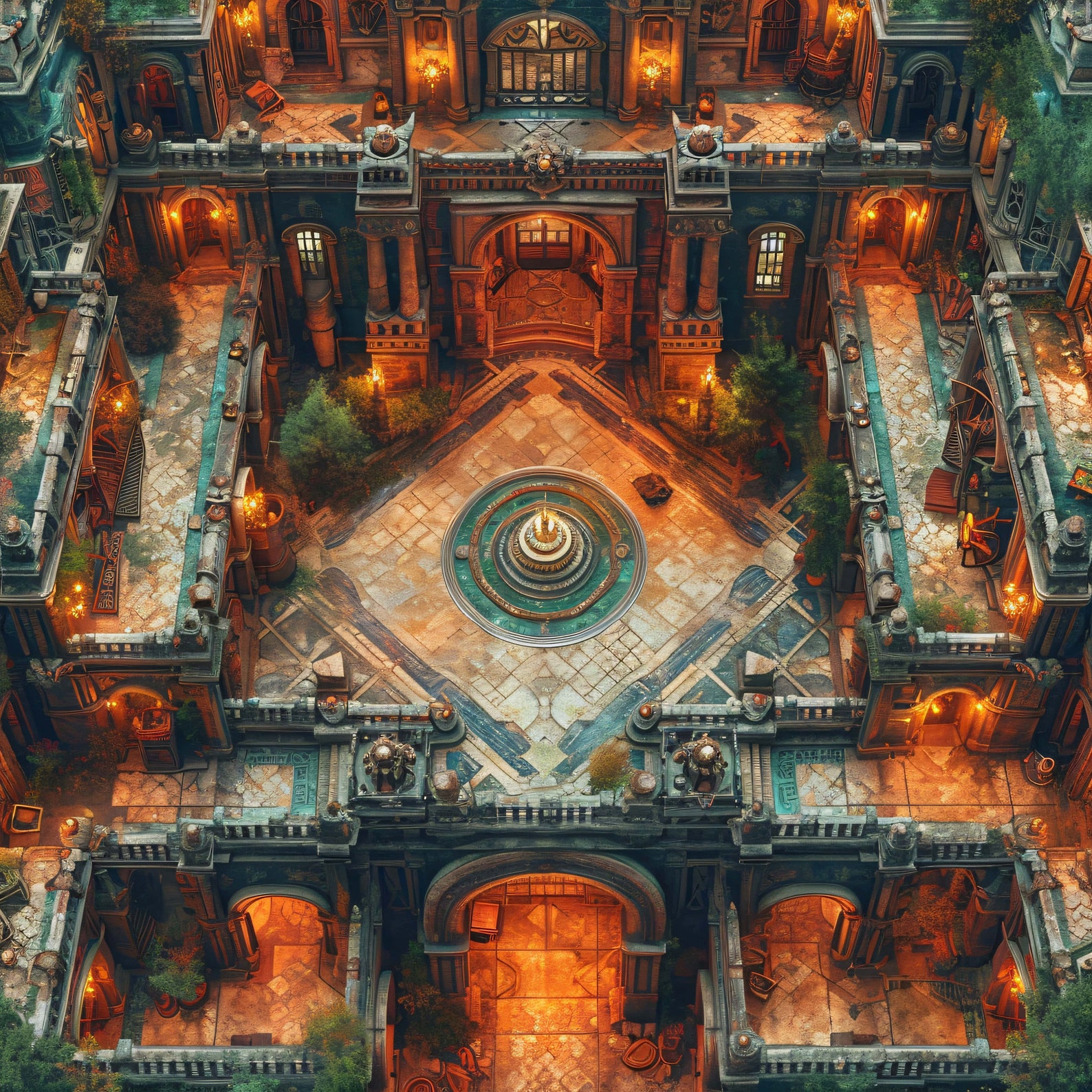 10 Jungle Palace Battle Maps, Dnd, Pathfinder, D&D, Battlemap, Dungeons ...