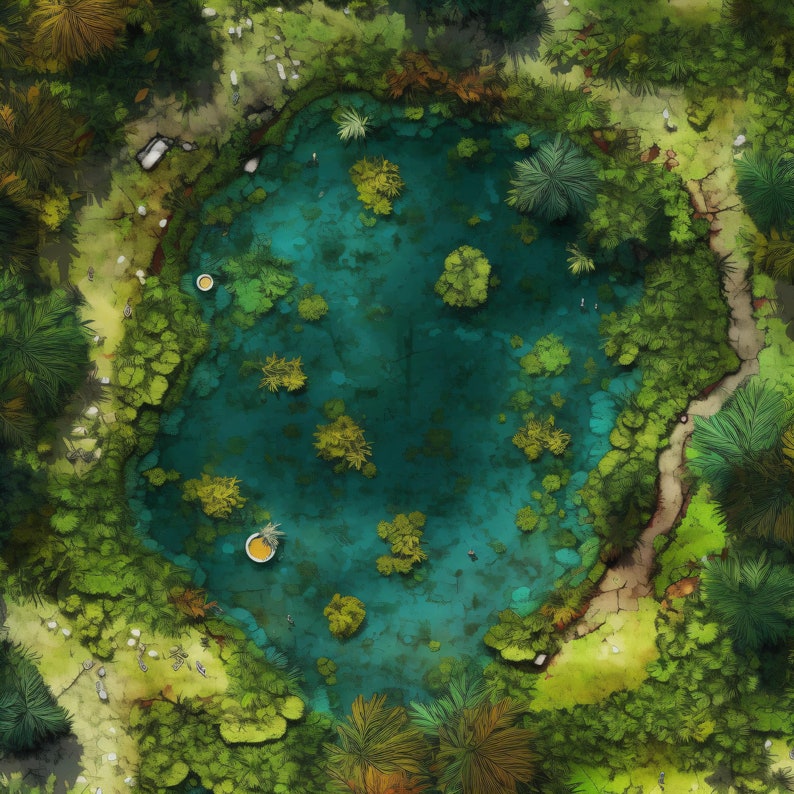 10 Swamp Battle Maps, Dnd Battle Map, Pathfinder, D&D, Battlemap ...