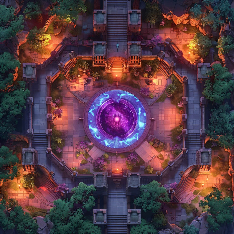 10 Elemental Battle Maps, Dnd Battlemap, Pathfinder,d&d, Battlemap ...