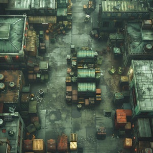 10 Cyberpunk Factory Battlemaps, Sci Fi, Dnd Battle Map, Cyberpunk, D&D ...