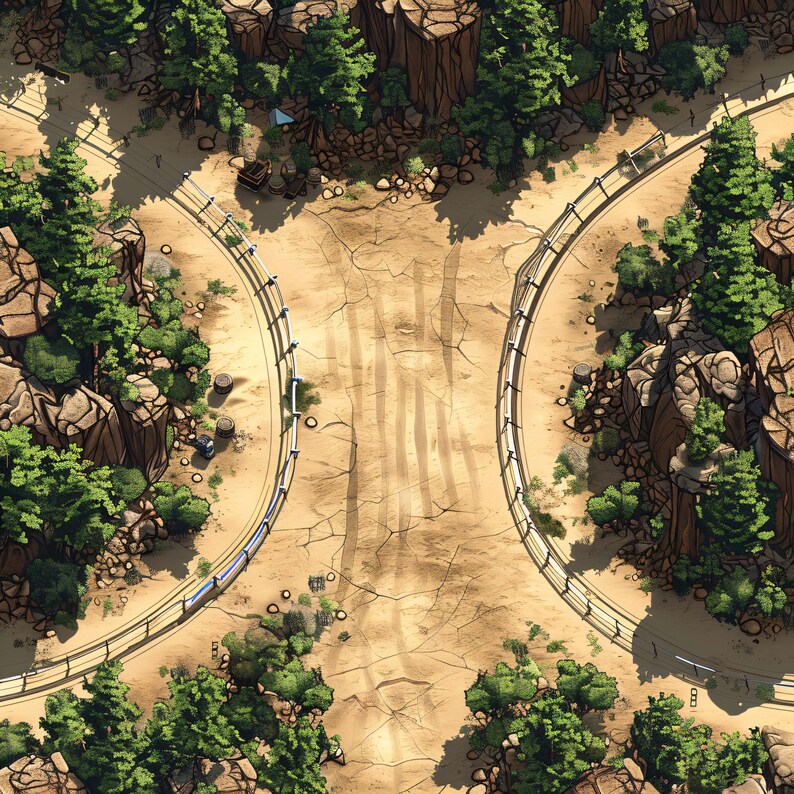 10 Race Track Battle Maps, Dnd, Pathfinder, D&D, Battlemap, Dungeons ...