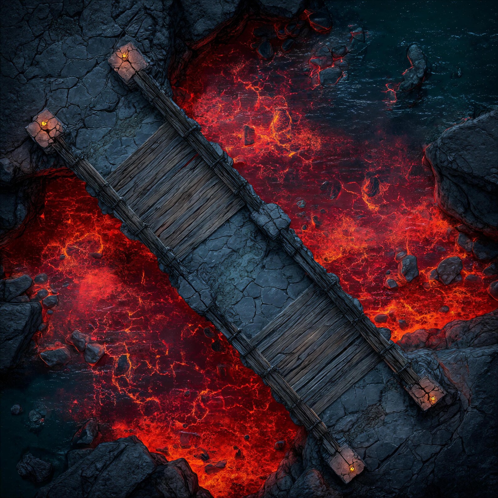 10 Fire Lands Battle Maps, Dnd Battlemap, Pathfinder, D&D, Dungeons and ...