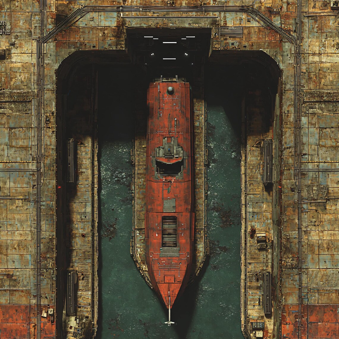 10 Cyberpunk River Battlemaps, Sci Fi, Cyberpunk, Battle Map, D&D ...