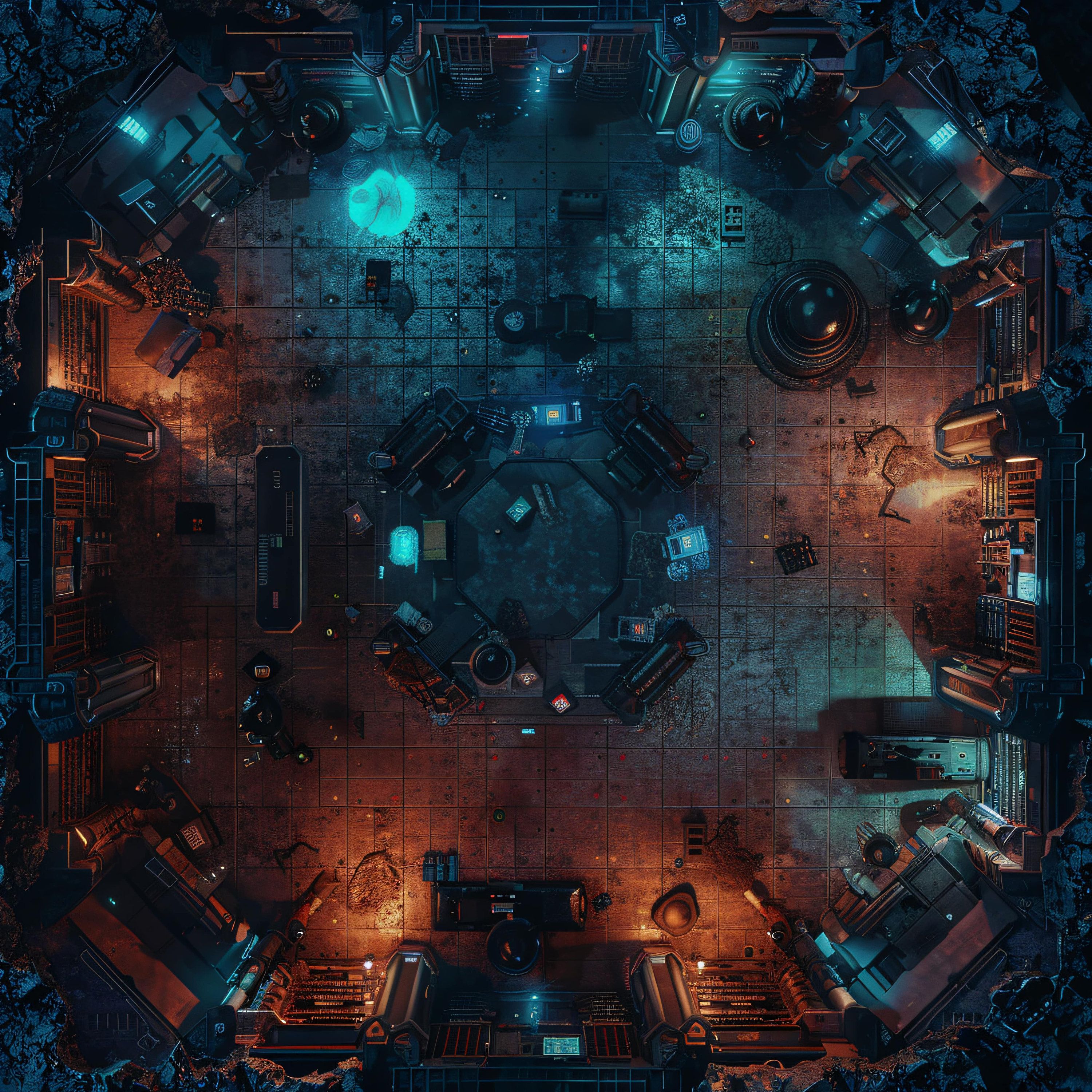 10 Cyberpunk Ripperdoc Battlemaps, Sci Fi, Dnd Battle Map, Cyberpunk, D ...