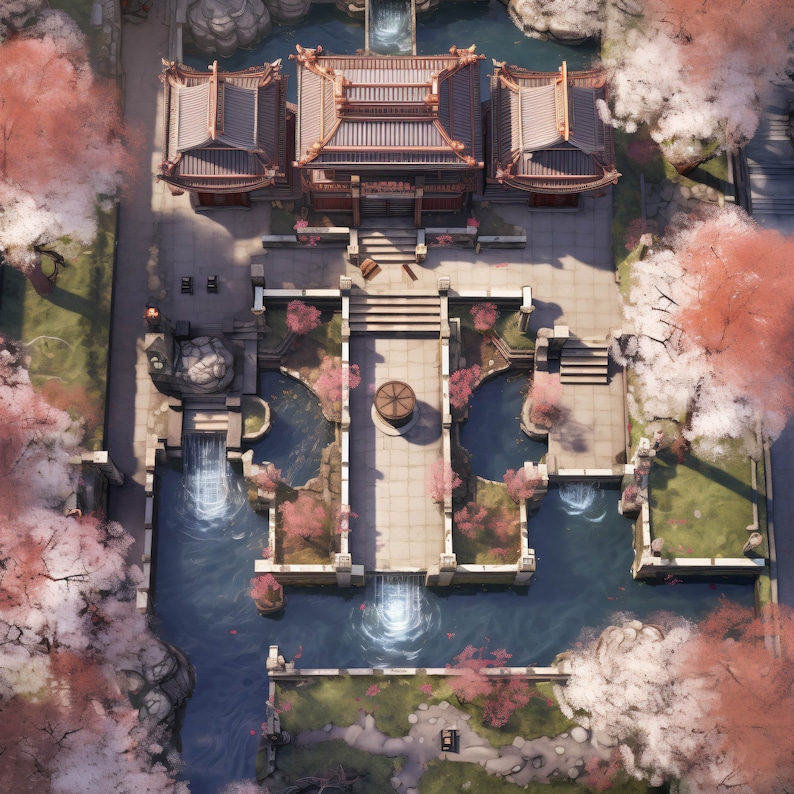 10 Temple Exterior Battle Maps Dnd Pathfinder D&D - Etsy Australia