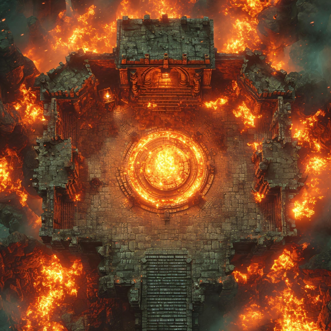 10 Gridless Epic Boss Battle Maps | VTT Pack for Dnd, Pathfinder ...