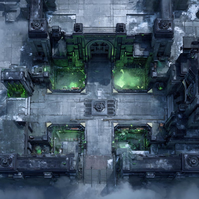 Corrupted Vault, Dnd Battle Map, Pathfinder, D&D, Battlemap, Dungeons ...