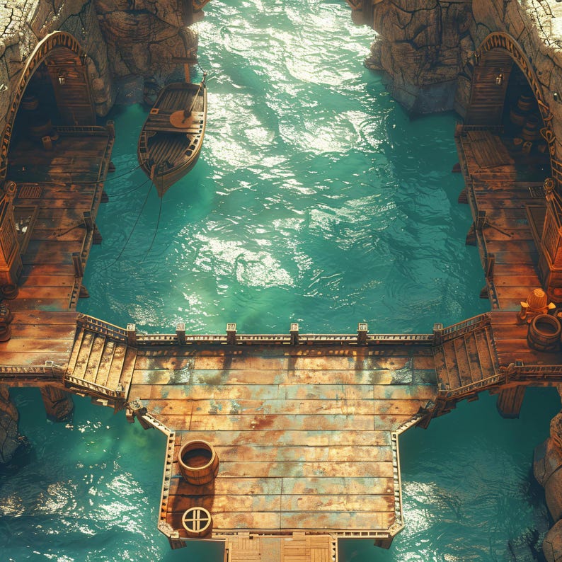 10 Pirate Battlemaps, Dnd Battle Map, Pathfinder, D&D, Battlemap ...