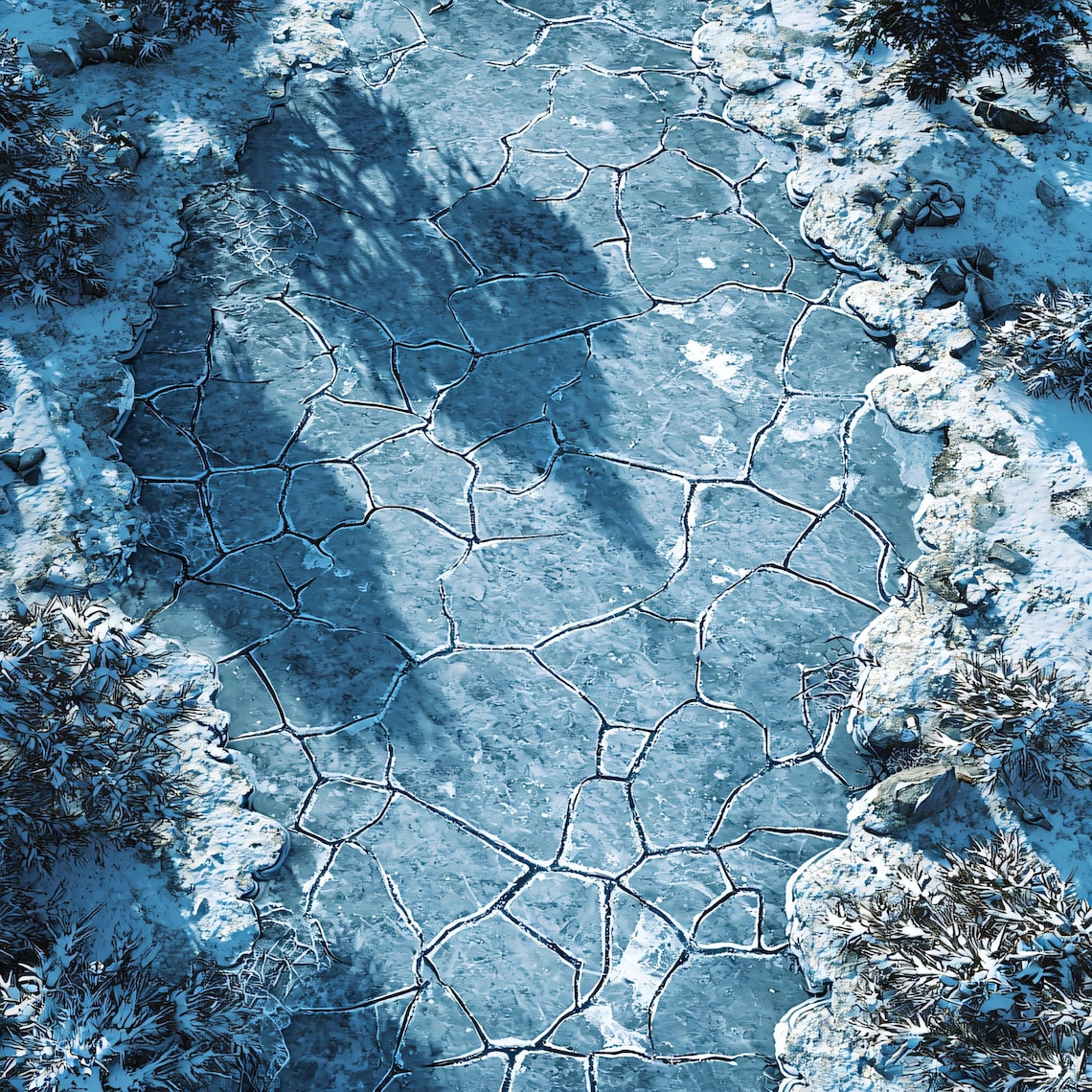 10 Frozen Landscape Battle Maps, Dnd Battlemap, Pathfinder, D&D ...