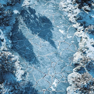 10 Gridless Frozen Landscape Battle Maps | VTT Pack for Dnd, Pathfinder ...
