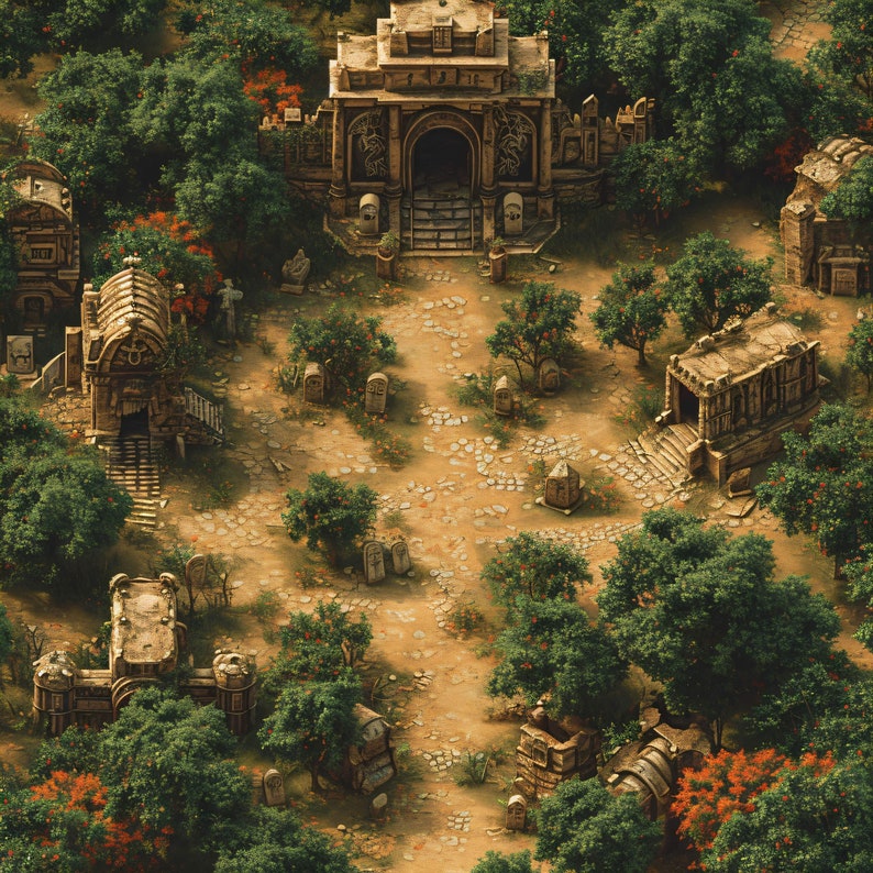 10 Tomb and Grave Battle Maps 2 , Dnd, Pathfinder, D&D, Battlemap ...