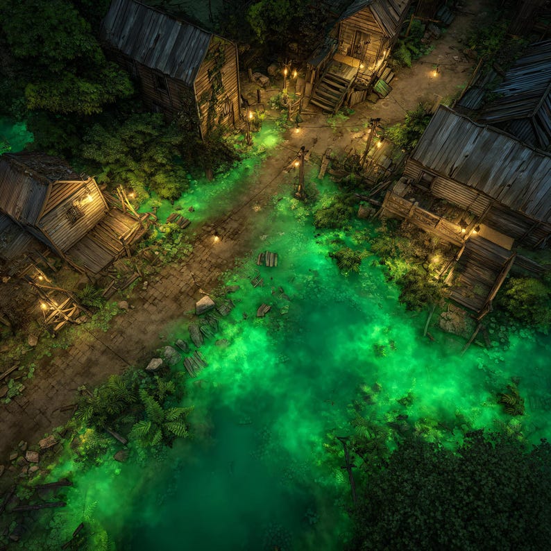 10 Gridless Rotting/ruined Battle Maps | VTT Pack for Dnd, Pathfinder ...