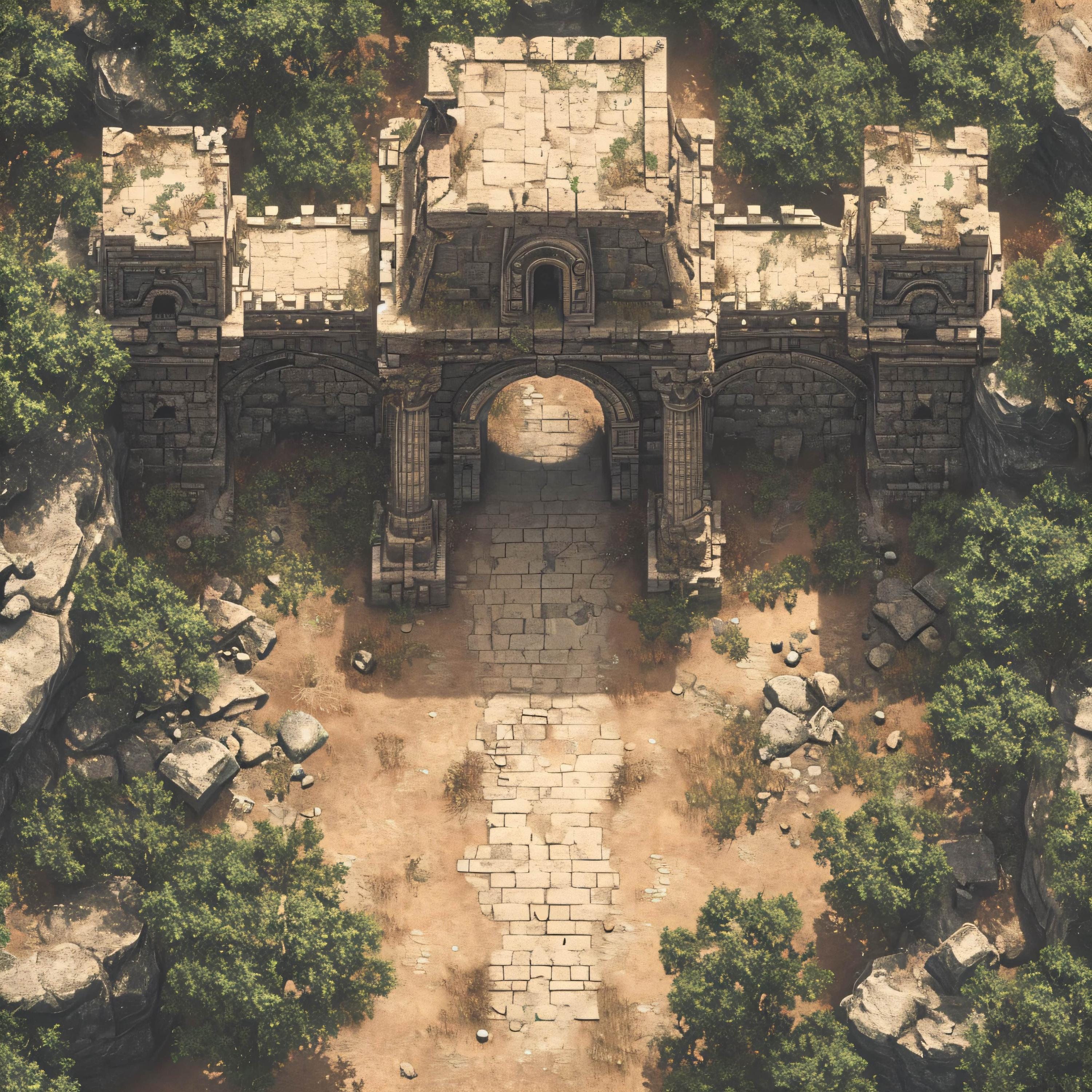 10 Forest Shrine Battle Maps, Dnd Battlemap, Pathfinder, D&D, Dungeons ...