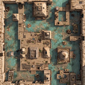 10 Flood Battlemaps, Dnd Battle Map, Pathfinder, D&D, Battlemap ...