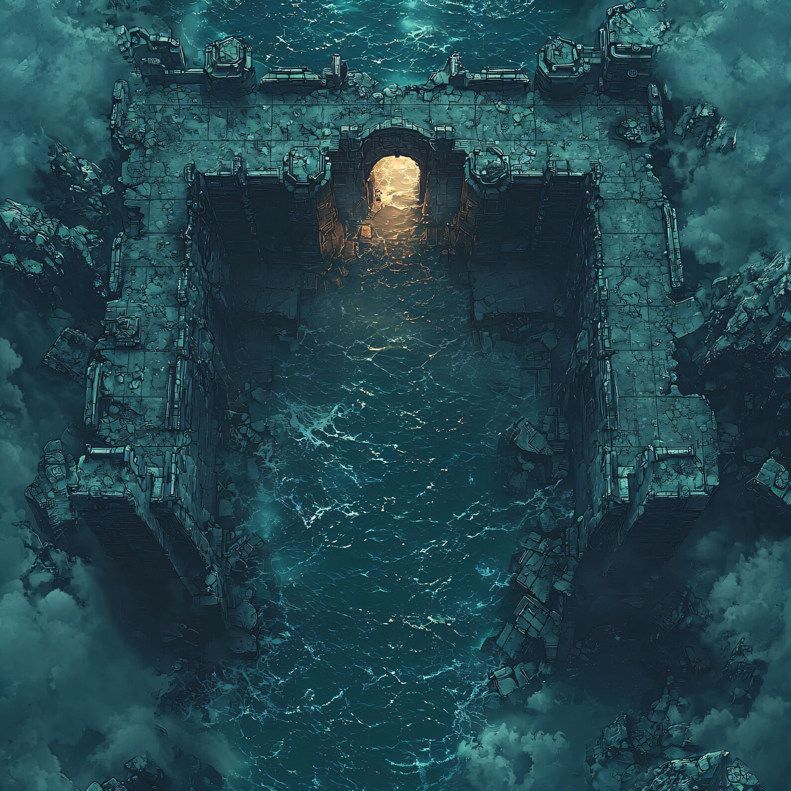 10 Flood Battlemaps, Dnd Battle Map, Pathfinder, D&D, Battlemap ...