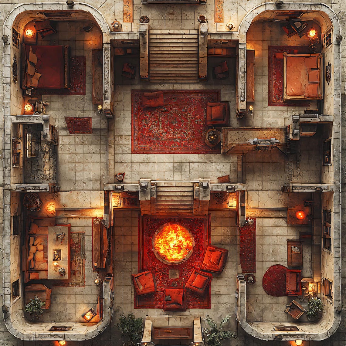 10 Guild Hall Battlemaps, Dnd Battlemap, Pathfinder, D&D, Dungeons and ...