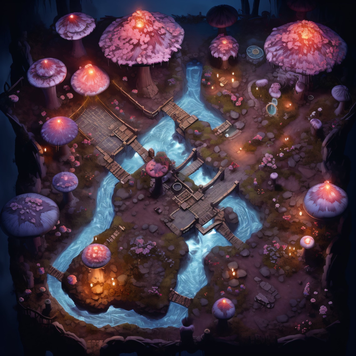 10 Feywild Battle Maps, Dnd Battle Map, Pathfinder, D&D, Battlemap, Dungeons and Dragons, Roll20 ...