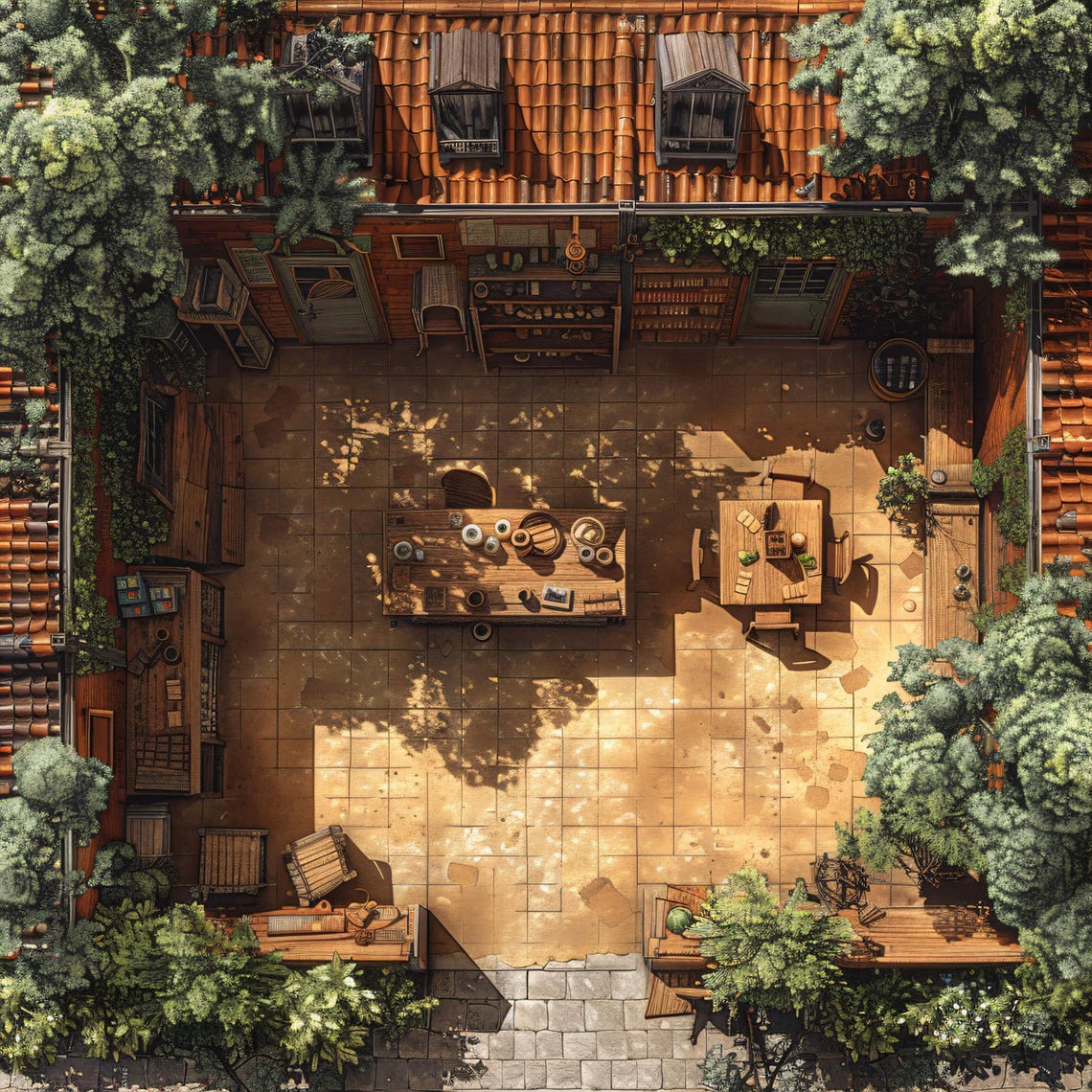 10 Market Battlemaps, Dnd Battle Map, Pathfinder, D&D, Battlemap ...