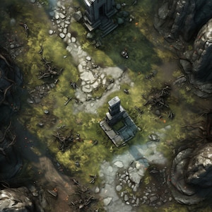 14 Graveyard / Tomb Battle Maps, Dnd, Pathfinder, D&D, Battlemap ...