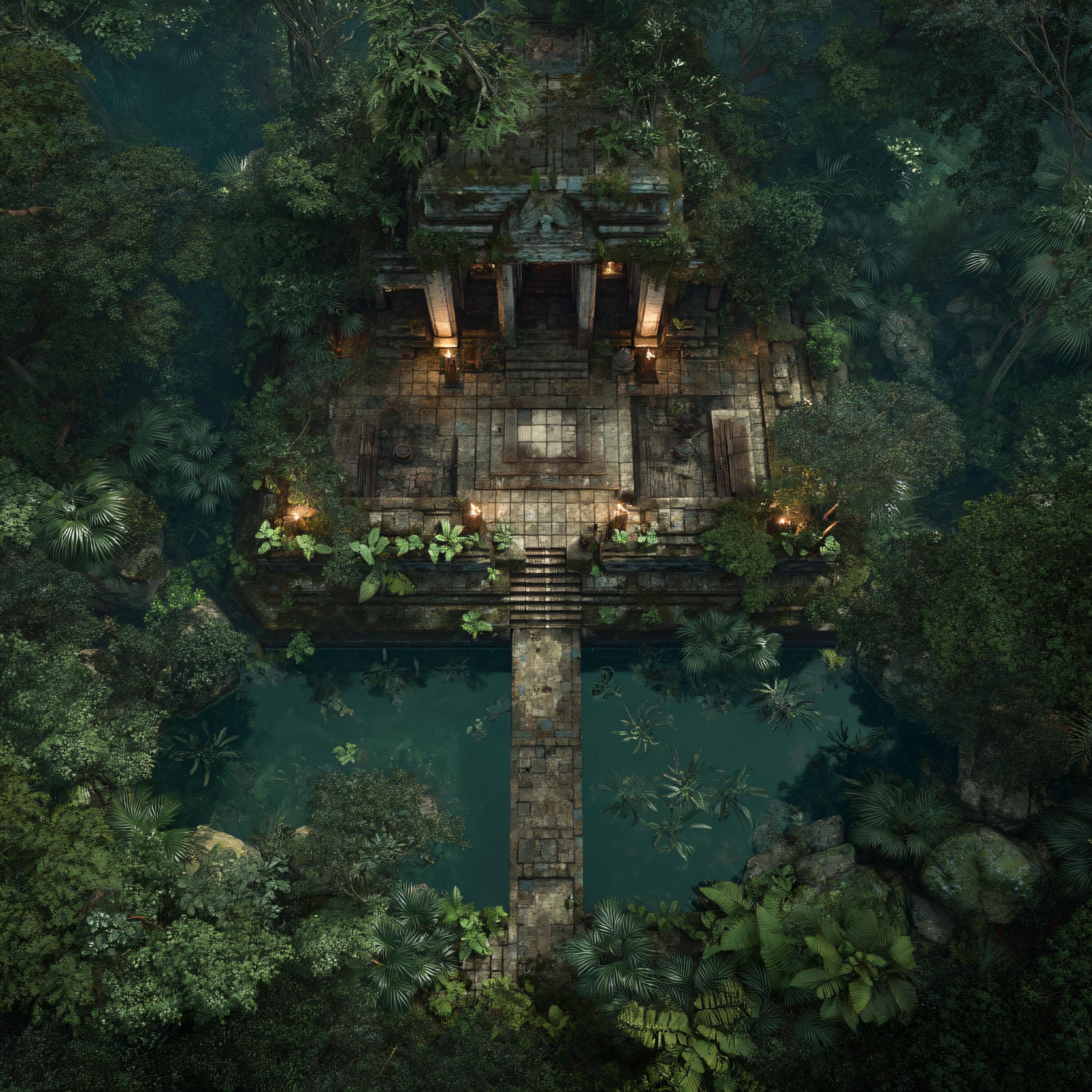 10 Gridless Forgotten Places Battle Maps | VTT Pack for Dnd, Pathfinder ...