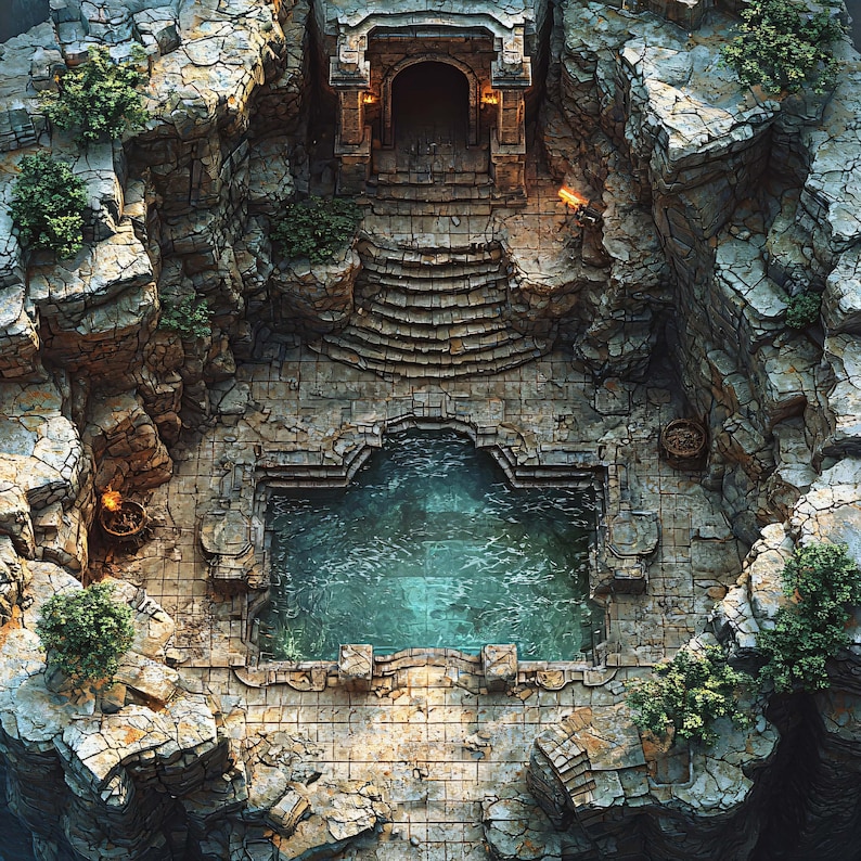 10 Forest Shrine Battle Maps, Dnd Battlemap, Pathfinder, D&D, Dungeons ...