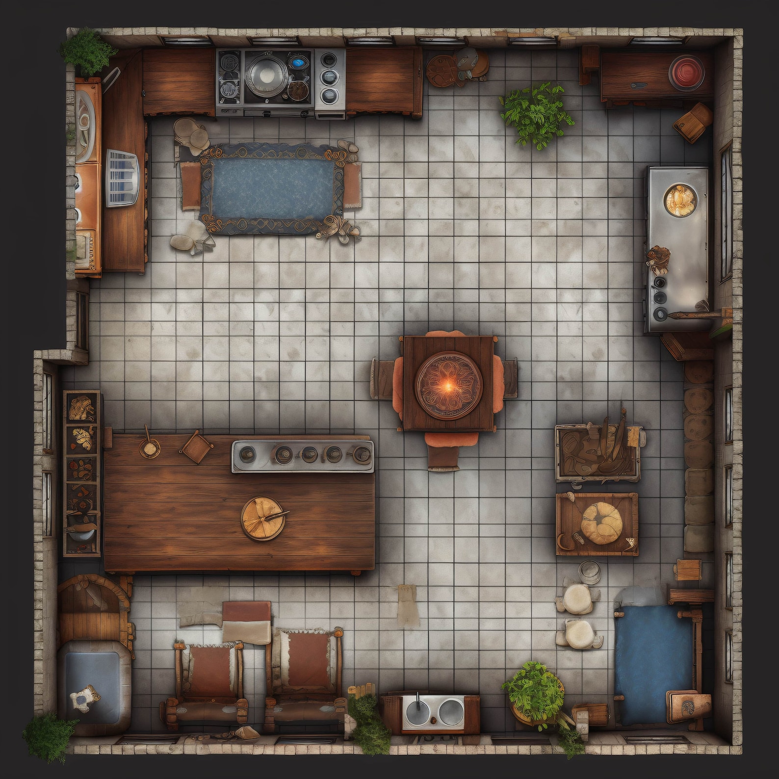 10 Mansion Battle Maps, Dnd Battle Map, Pathfinder, D&D, Battlemap ...
