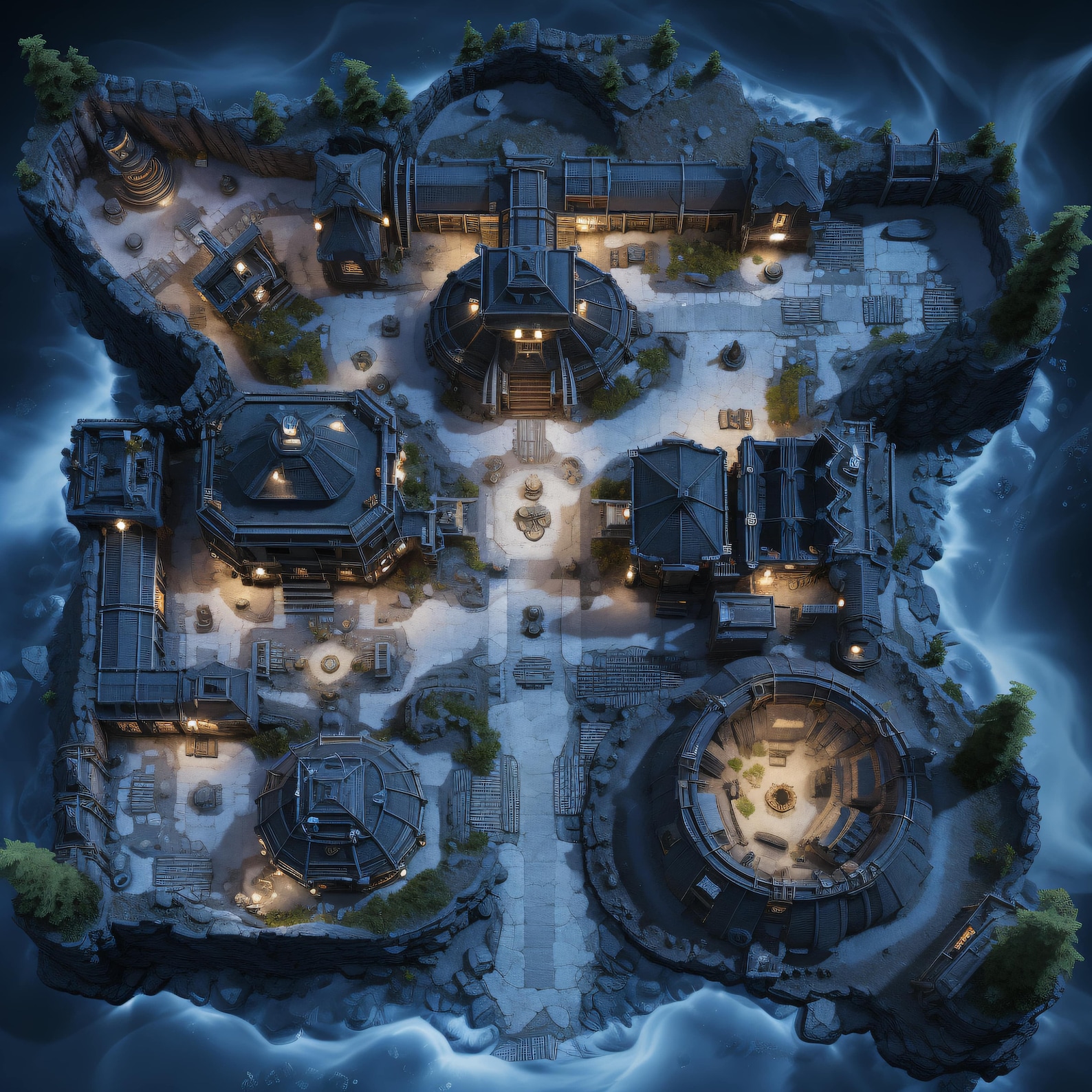 13 Dojo / Training Grounds Battle Maps, Pathfinder, D&D, Battlemap ...