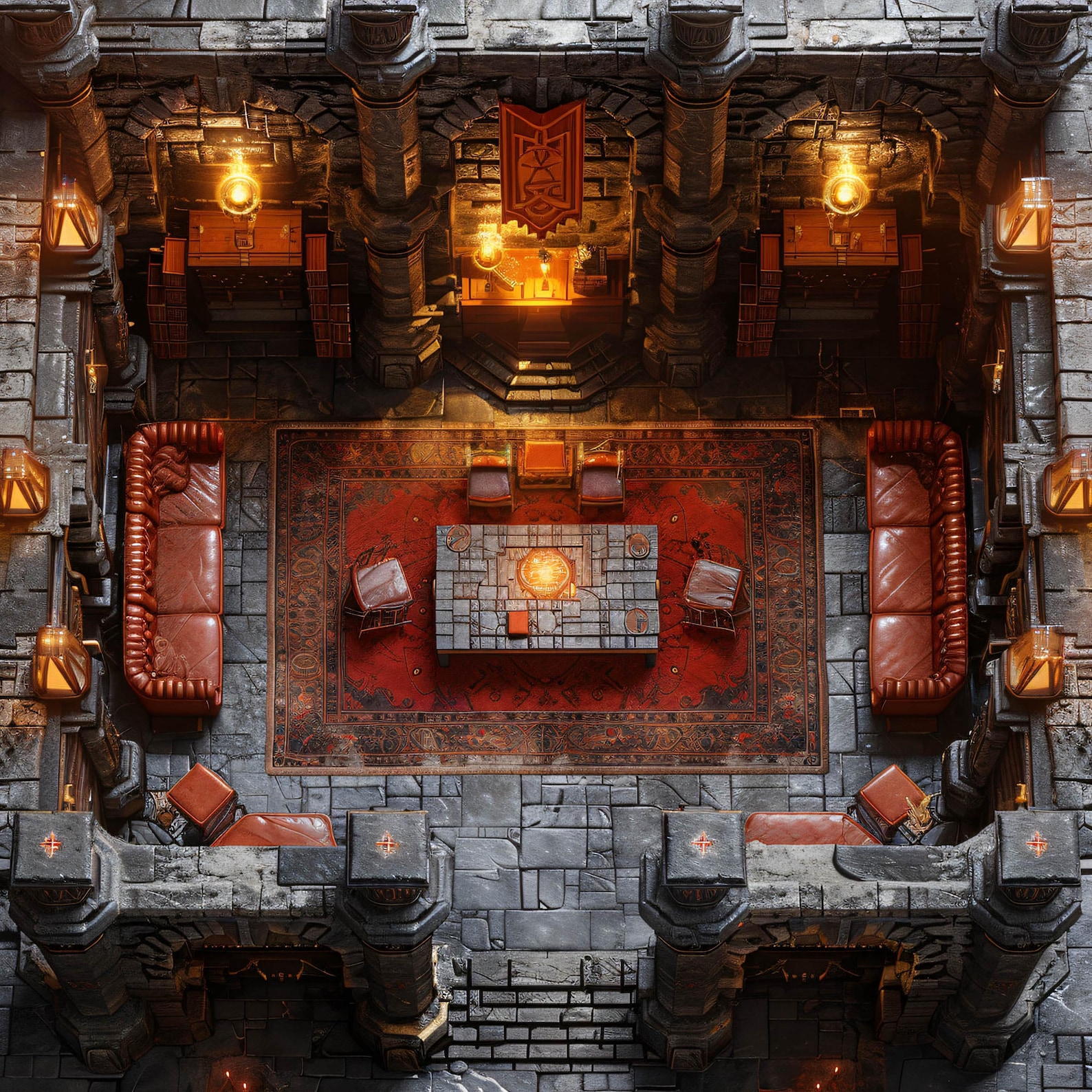 10 Castle Interior Battle Maps, Dnd Battlemap, Pathfinder, D&D ...