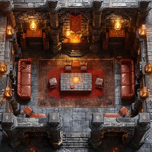 10 Castle Interior Battle Maps, Dnd Battlemap, Pathfinder, D&D ...