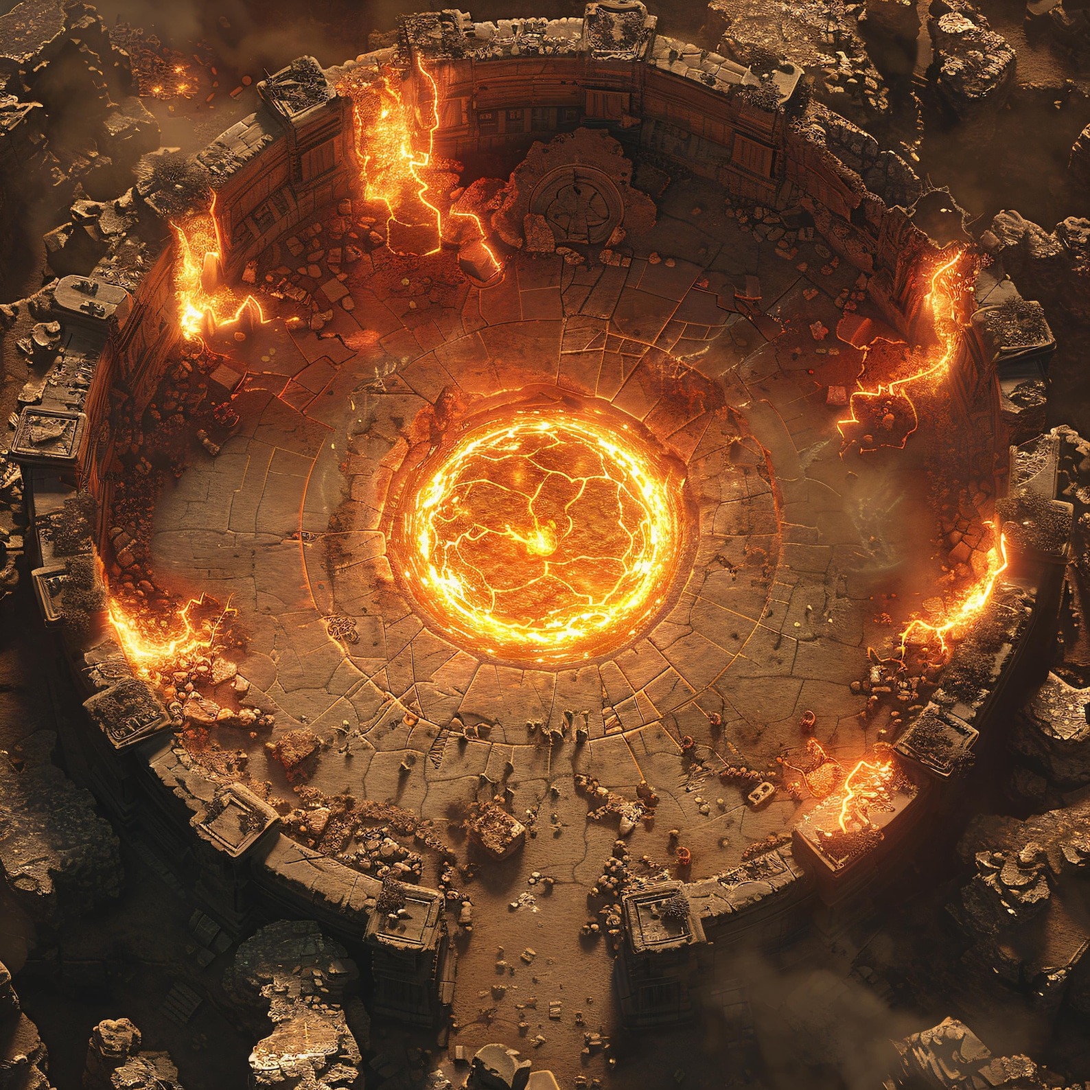 10 Elemental Battle Maps, Dnd Battlemap, Pathfinder,d&d, Battlemap ...