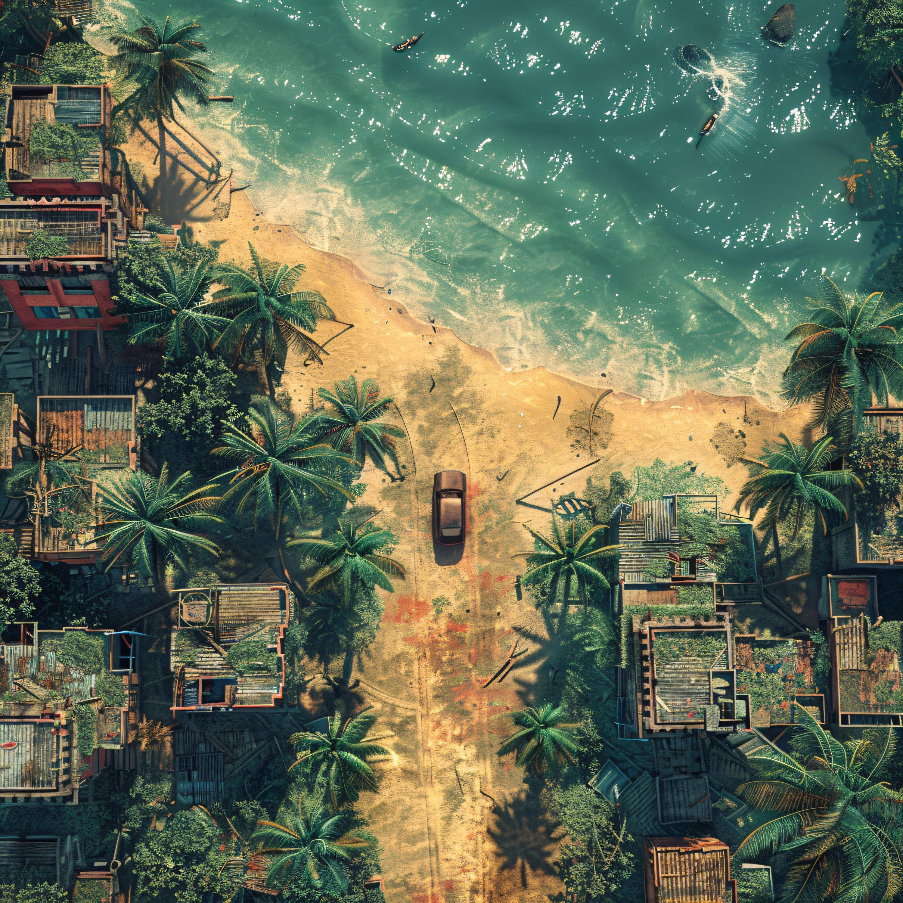 10 Cyberpunk Coast Battlemaps, Sci Fi, Dnd Battlemap, Cyberpunk, D&D ...