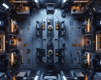 10 Fancy Cyberpunk Battlemaps, Sci Fi, Dnd Battle Map, Cyberpunk, D&D ...