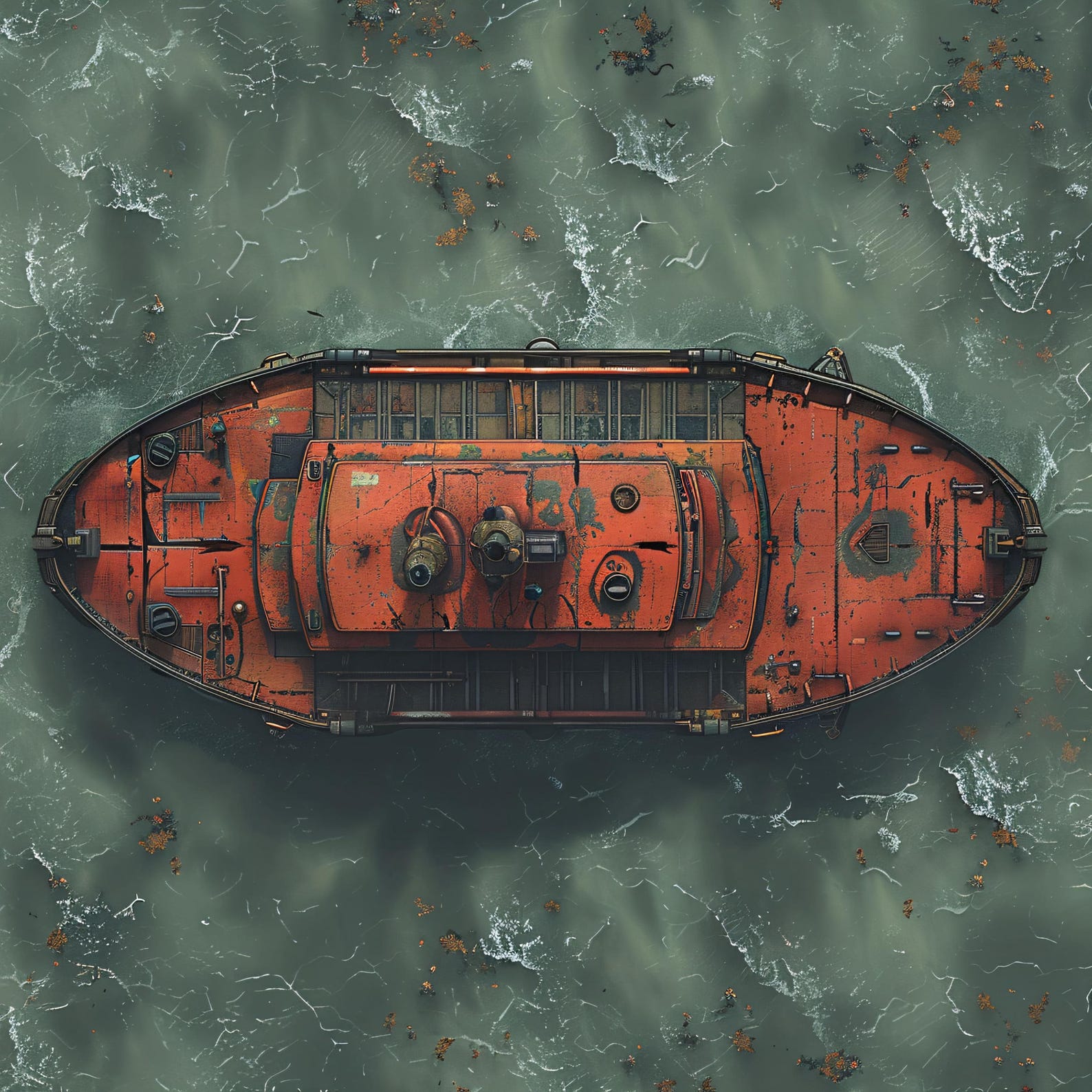 10 Cyberpunk River Battlemaps, Sci Fi, Cyberpunk, Battle Map, D&D ...