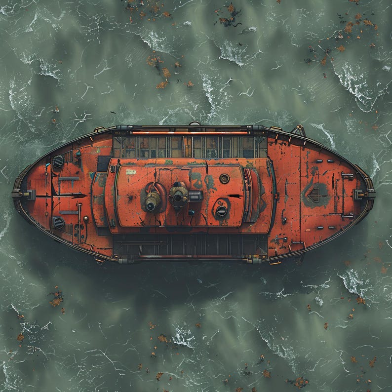 10 Cyberpunk River Battlemaps, Sci Fi, Cyberpunk, Battle Map, D&D ...