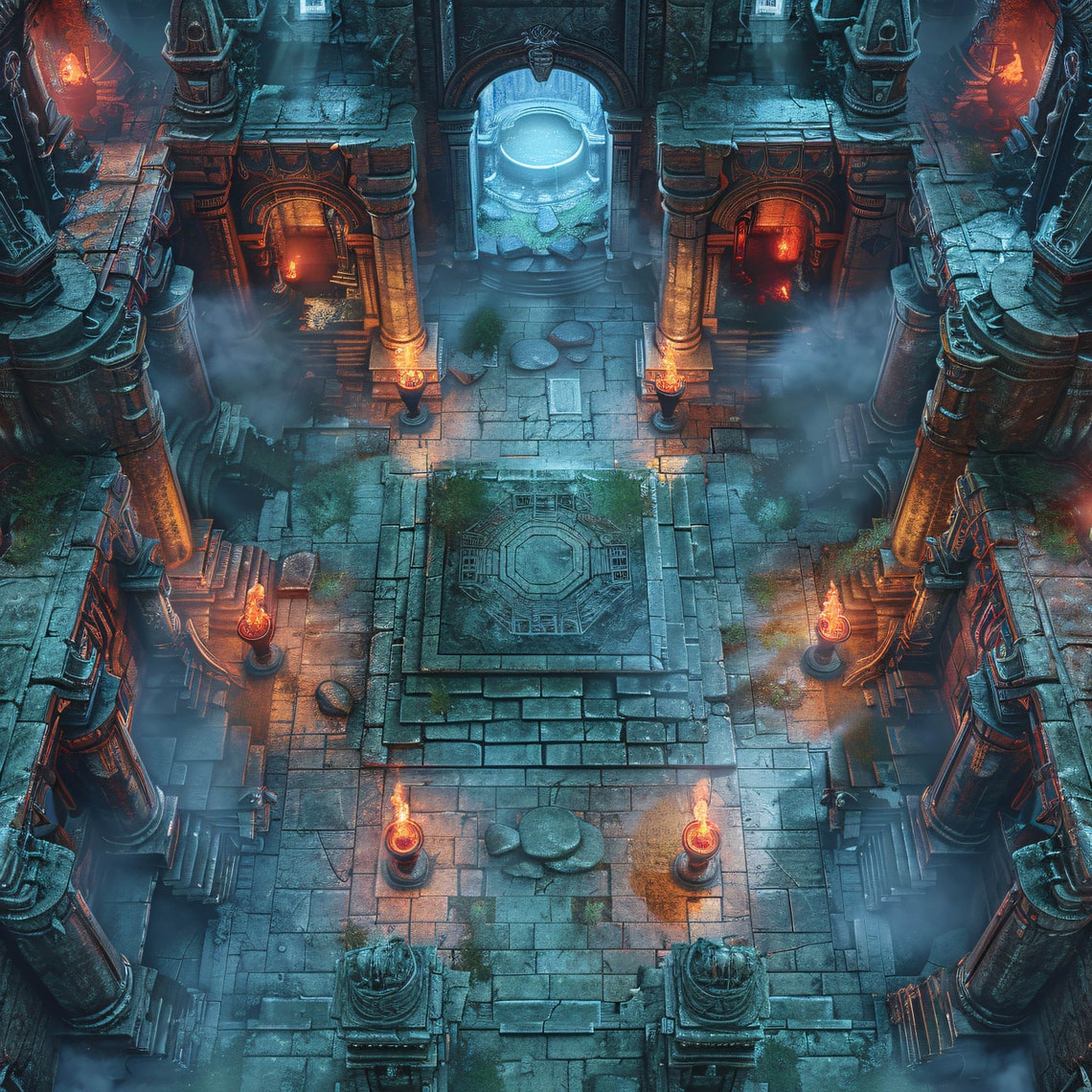 15 Catacomb/tomb Maps, Dnd Battle Map, Pathfinder,d&d, Battlemap ...