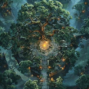 10 Gridless Druid Grove Battle Maps | VTT Pack for Dnd, Pathfinder ...