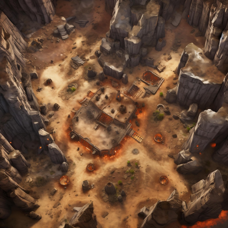 10 Badlands Battle Maps, Dnd Battlemap, Pathfinder, D&D, Battlemap ...