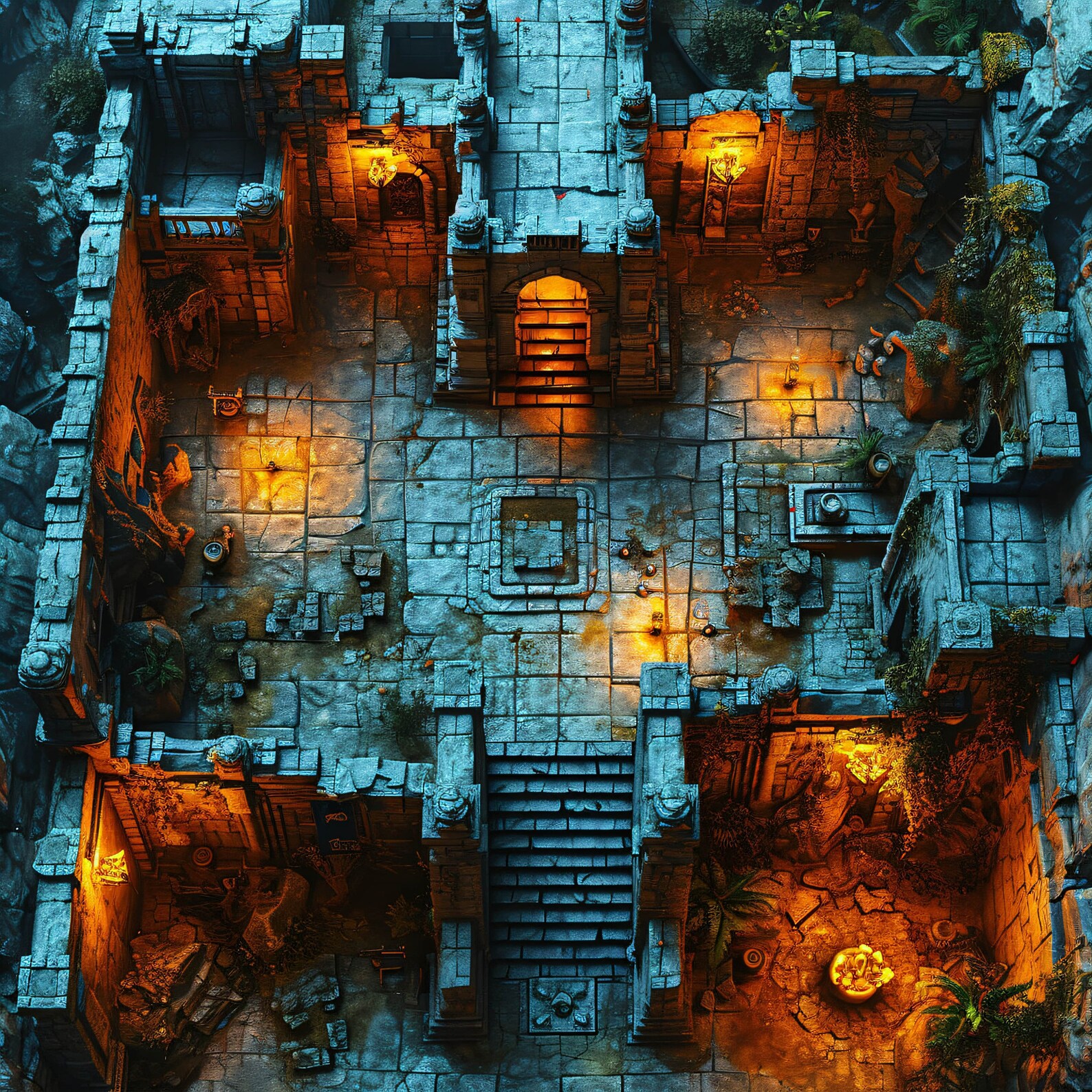 10 Ruin Battle Maps , Dnd Battle Map, Pathfinder, D&D, Battlemap ...