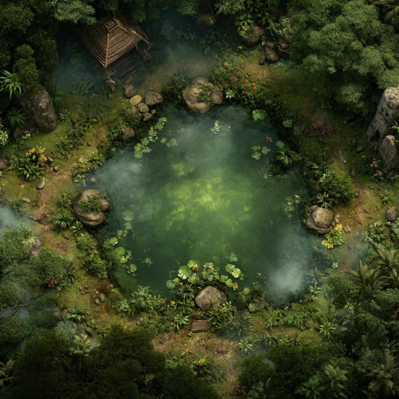 10 Swamp Battle Maps 3, Dnd Battle Map, Pathfinder, D&D, Battlemap ...