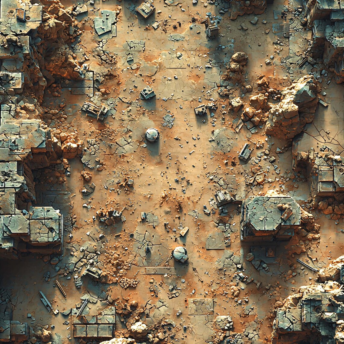 10 Gridless Cyberpunk Nomad Badlands Battlemaps | VTT Pack for ...