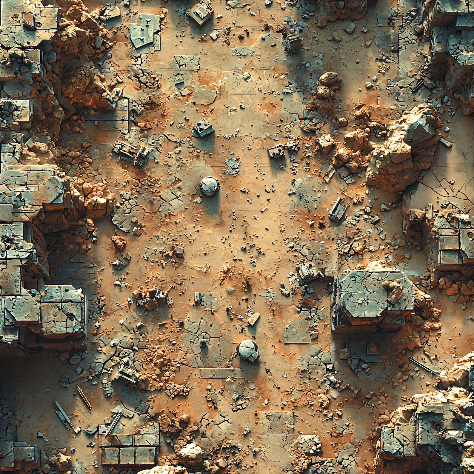 10 Gridless Cyberpunk Nomad Badlands Battlemaps | VTT Pack for ...