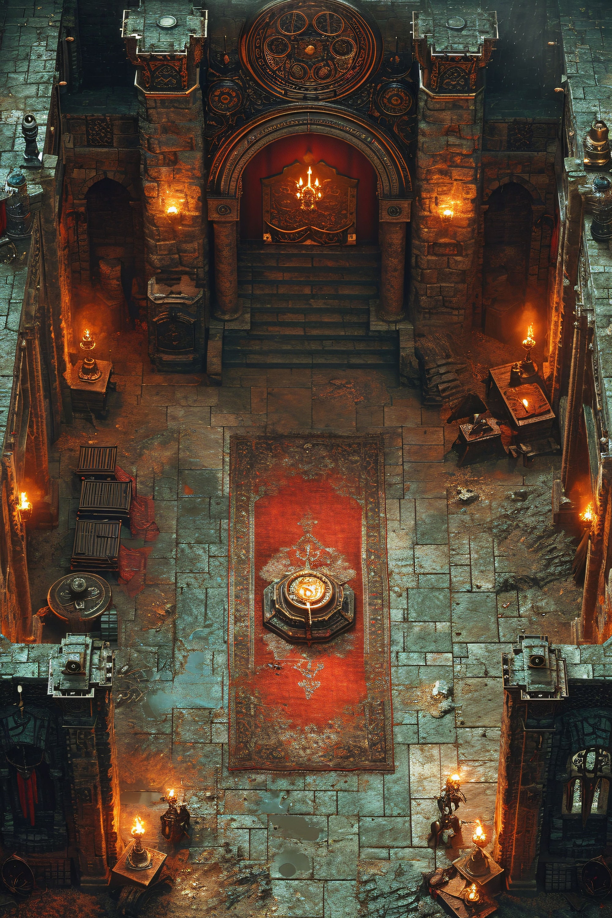 10 Gridless Mausoleum/tomb Battle Maps | VTT Pack for Dnd, Pathfinder ...