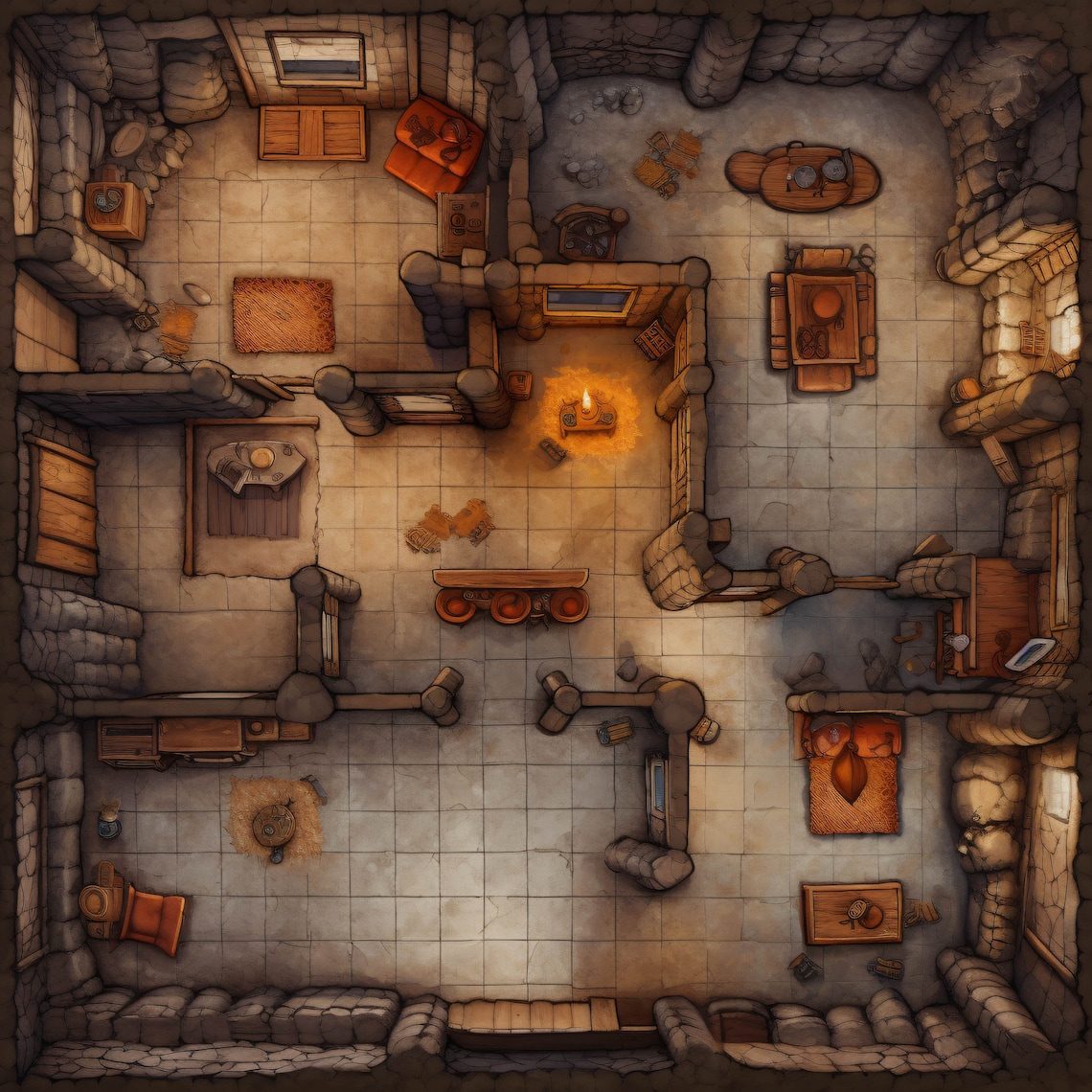 10 Farm Battle Maps, Dnd Battle Map, Pathfinder, D&D, Battlemap ...