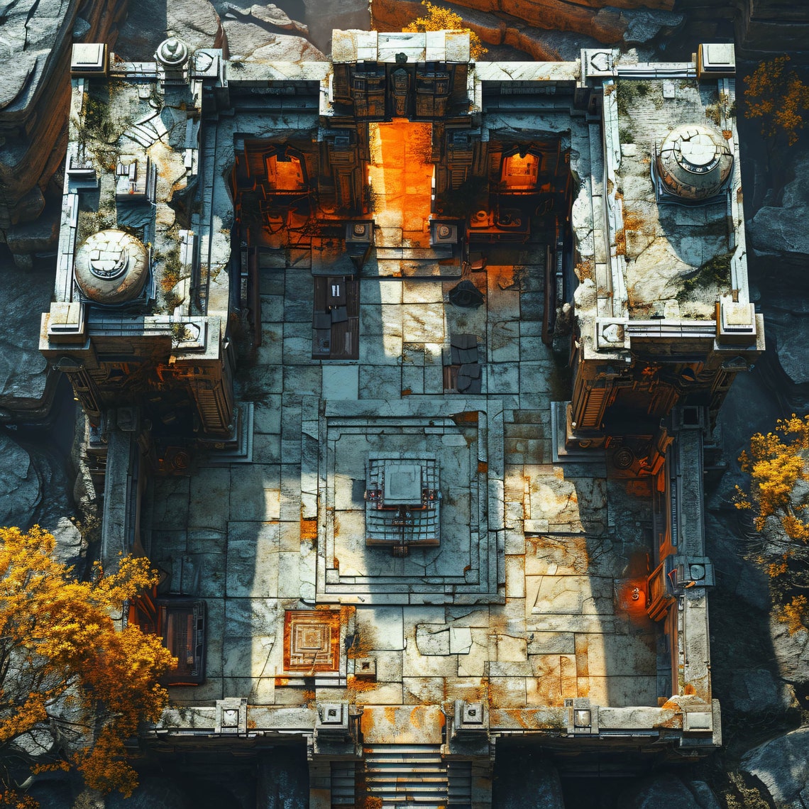 10 Ruin Battle Maps , Dnd Battle Map, Pathfinder, D&D, Battlemap ...