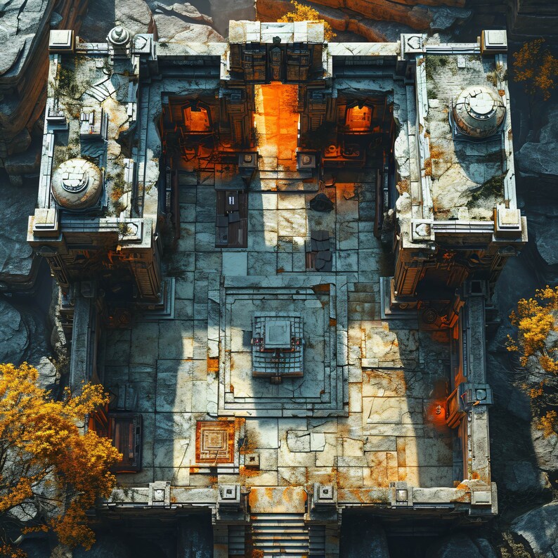 10 Ruin Battle Maps , Dnd Battle Map, Pathfinder, D&D, Battlemap ...