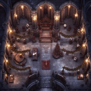 20 Christmas/holiday Battle Maps, Dnd, Pathfinder, D&D, Dungeons and Dragons, Roll20, Fantasy ...