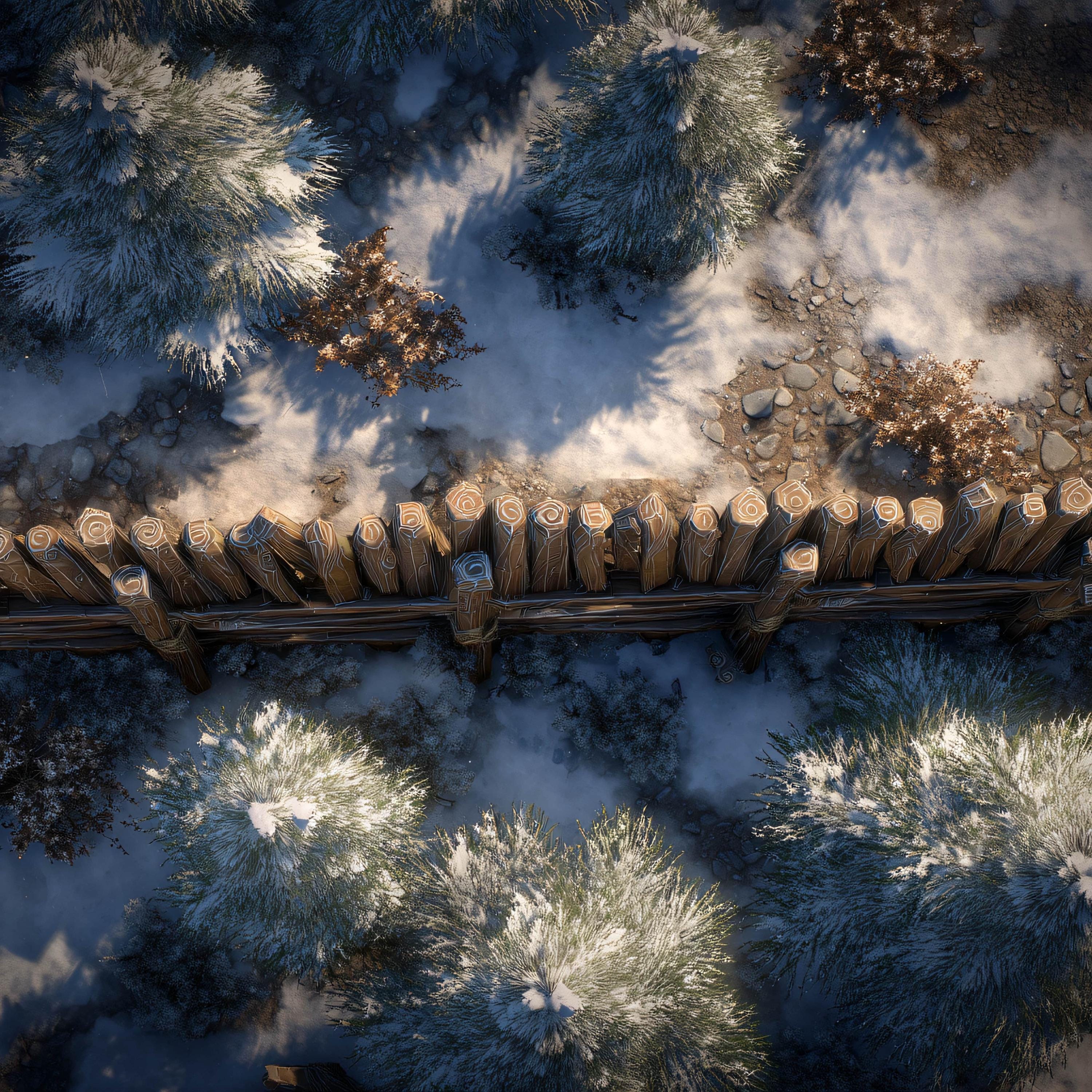 10 Frozen Village Battle Maps, Dnd Battlemap, Pathfinder, D&D, Dungeons ...