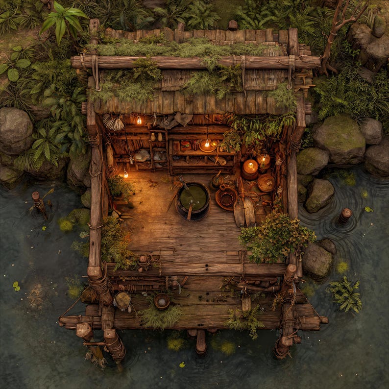 10 Gridless Rotting/ruined Battle Maps | VTT Pack for Dnd, Pathfinder ...