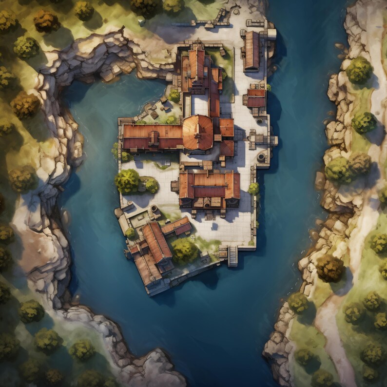 10 River Keep Battle Maps Dnd Battle Map Pathfinder D&D - Etsy Canada